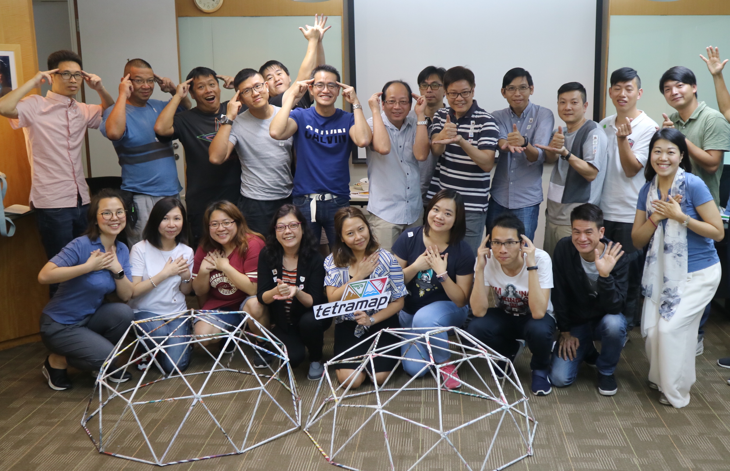 Extended learning after teambuilding - Tetramap